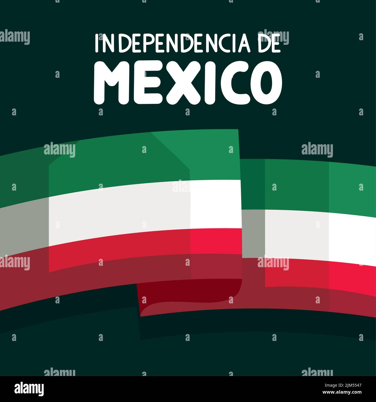 independencia de mexico lettering postcard Stock Vector Image & Art - Alamy