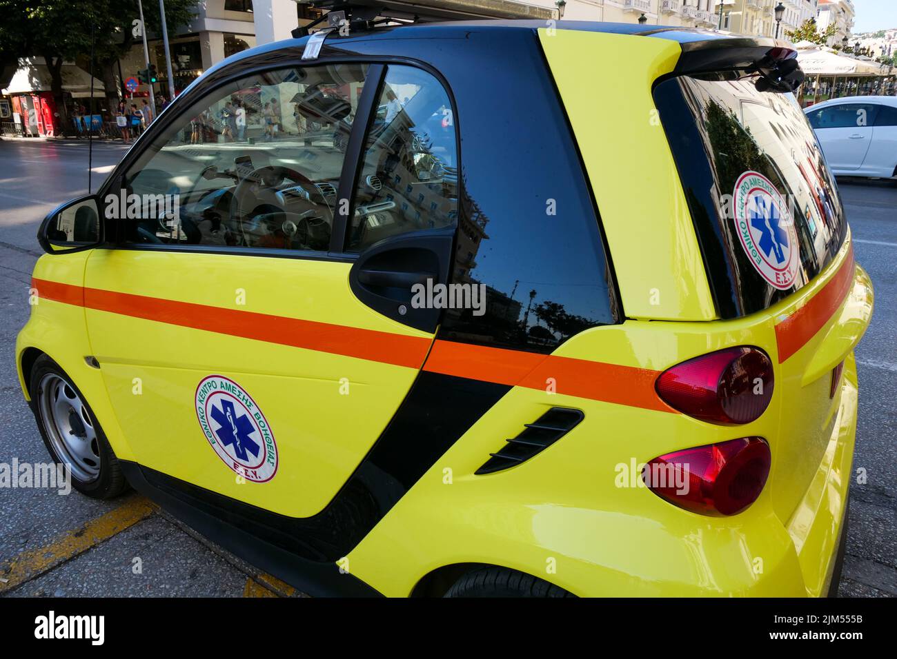 Emergency medic vehicle, Thessaloniki, Macedonia, Norrh-Eastern Greece ...
