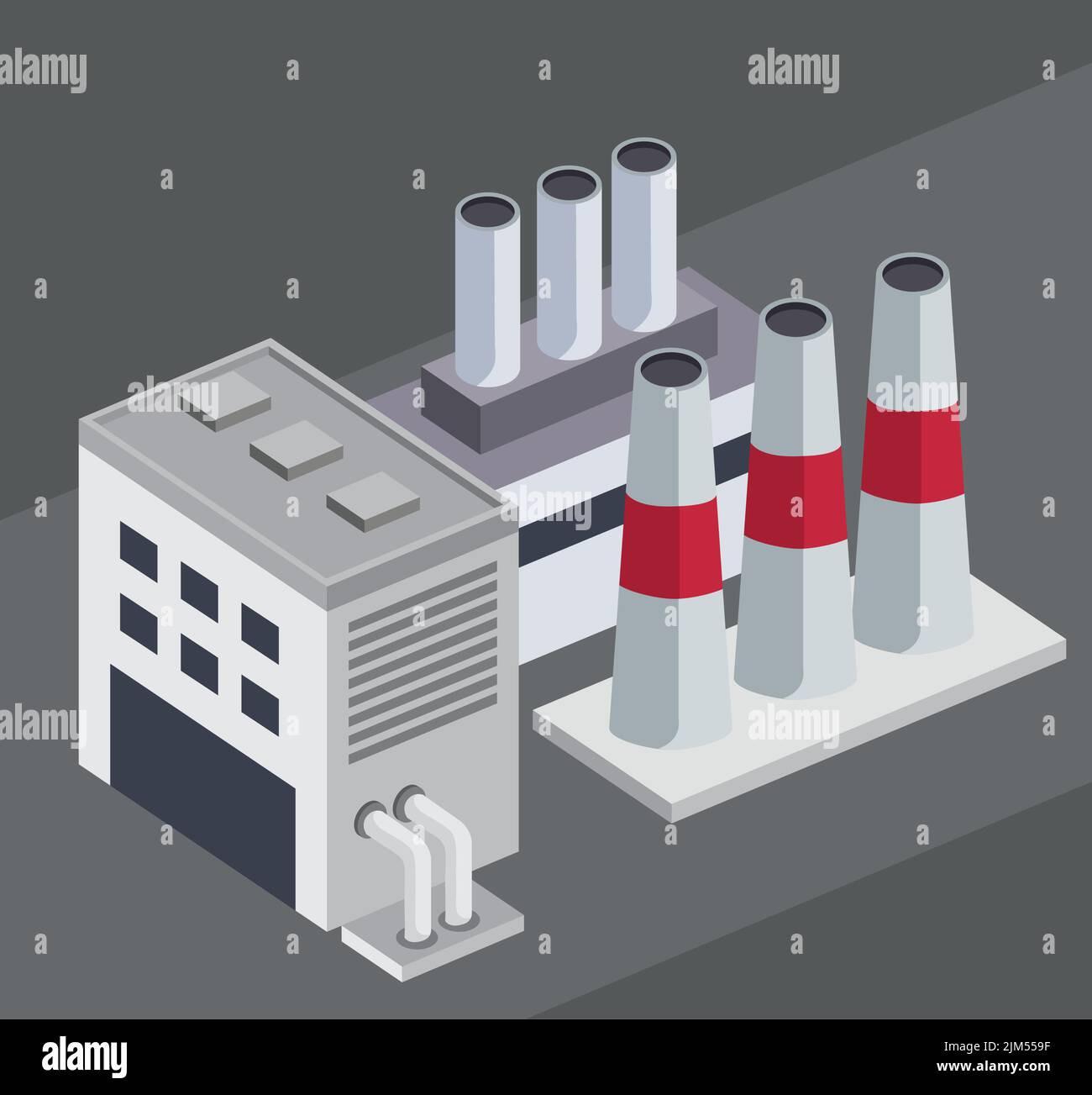 industrial factory isometric style Stock Vector Image & Art - Alamy