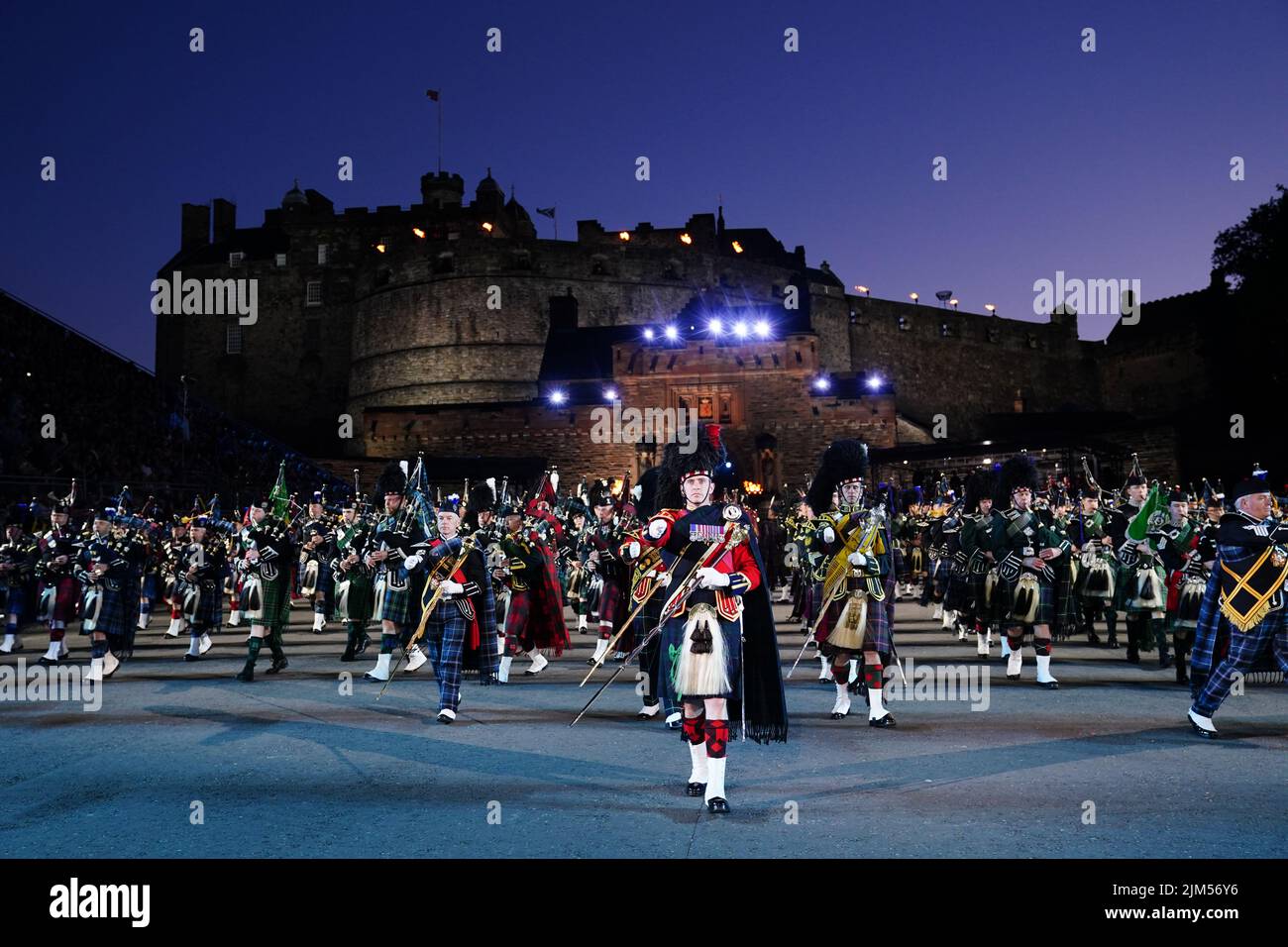 Members of the Massed Pipes and Drums taking part in the Royal ... Members of the Massed Pipes and Drums taking part in the Royal ...