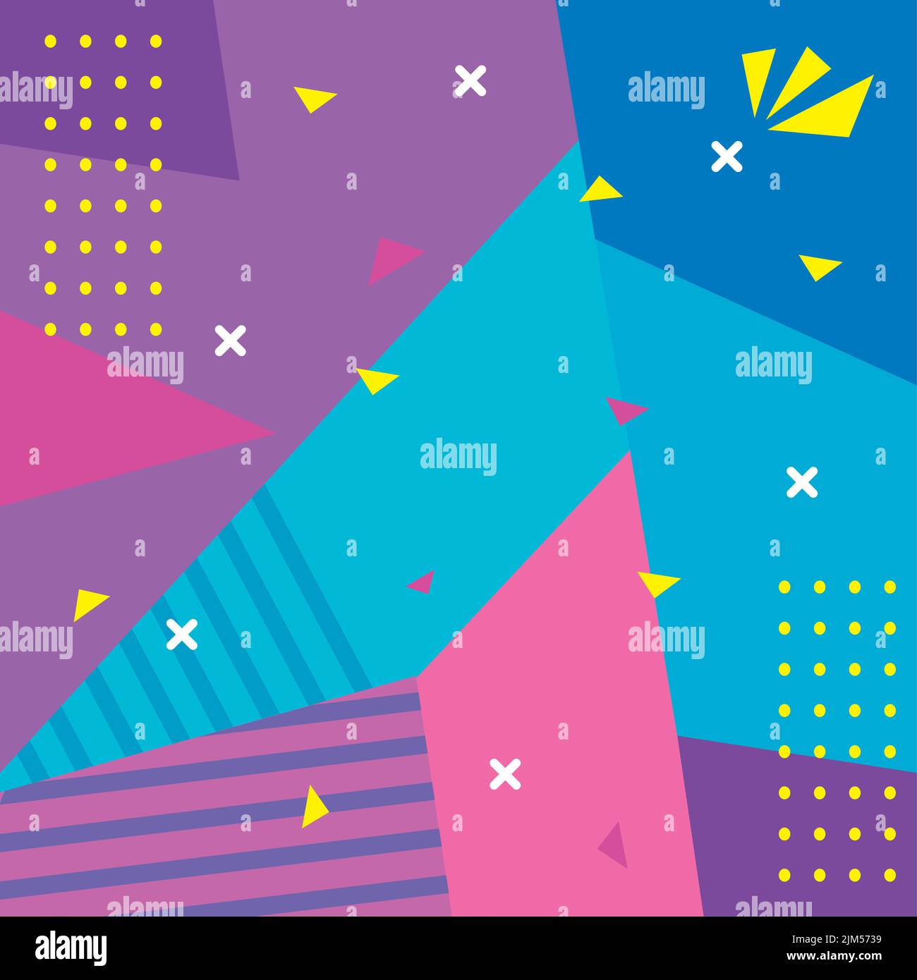 colorful memphis style template Stock Vector Image & Art - Alamy