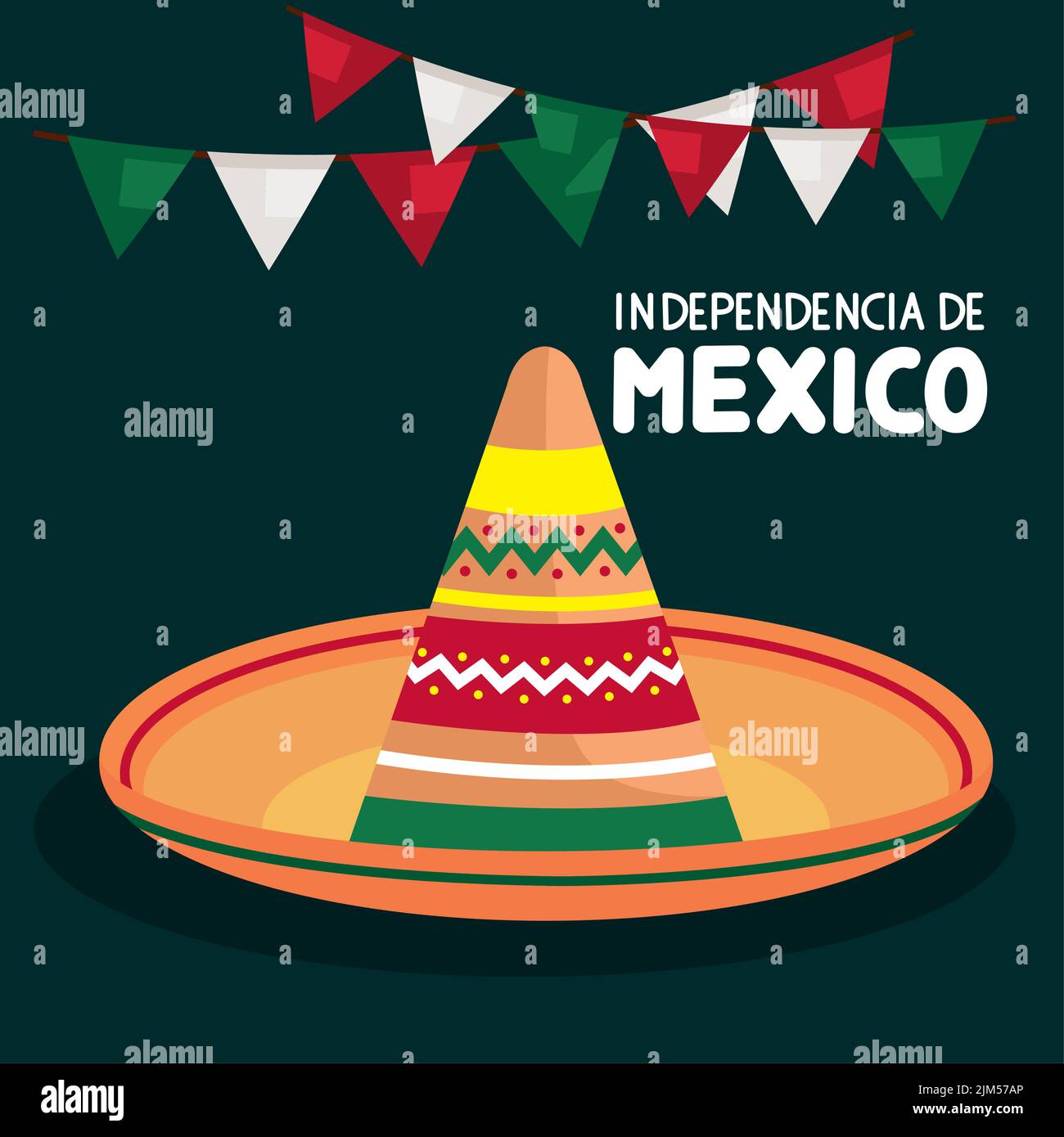independencia de mexico lettering card Stock Vector Image & Art - Alamy