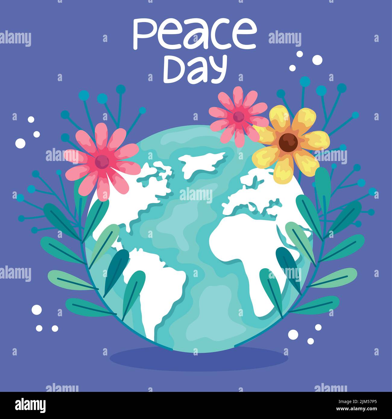 peace day lettering postcard Stock Vector Image & Art - Alamy