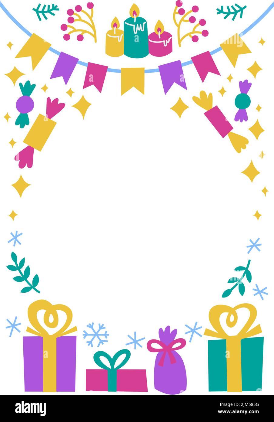 Winter holiday gift portrait Cut Out Stock Images & Pictures - Alamy