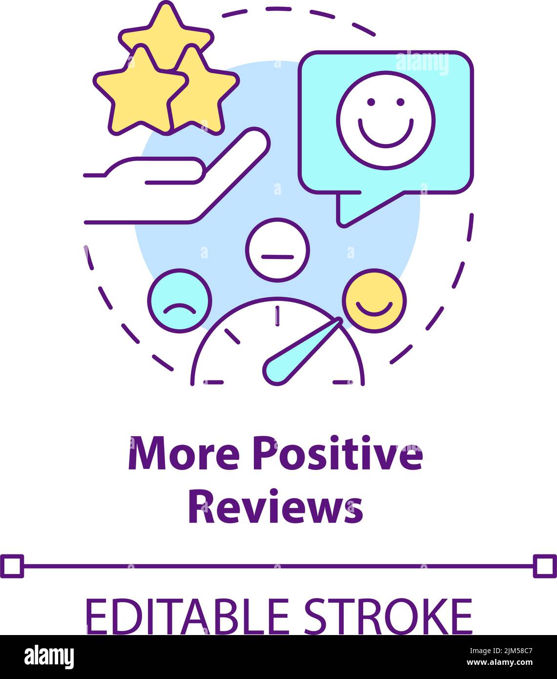 More positive reviews concept icon Stock Vector Image & Art - Alamy