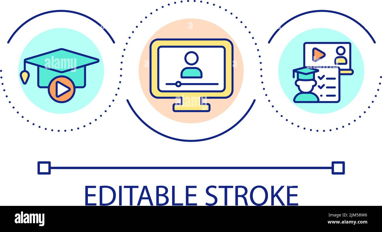 Remote learning loop concept icon Stock Vector Image & Art - Alamy