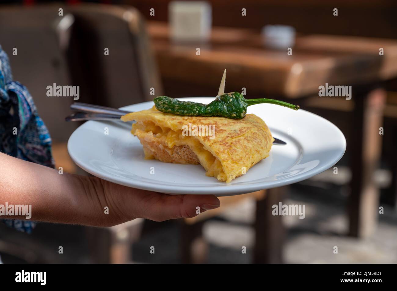 Typical snack in bars of Basque Country, pinchos or pinxtos, small ...