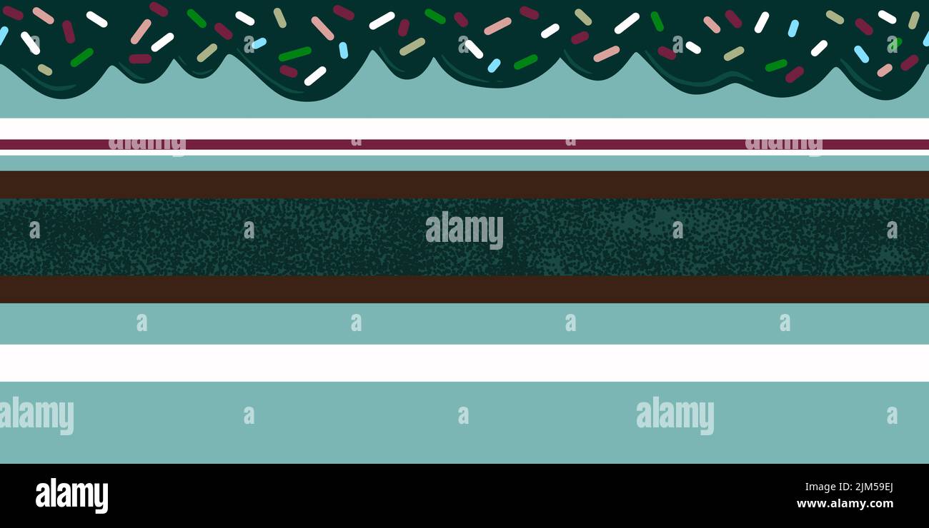 Birthday cake seamless ribbons pattern for wrapping paper and ...