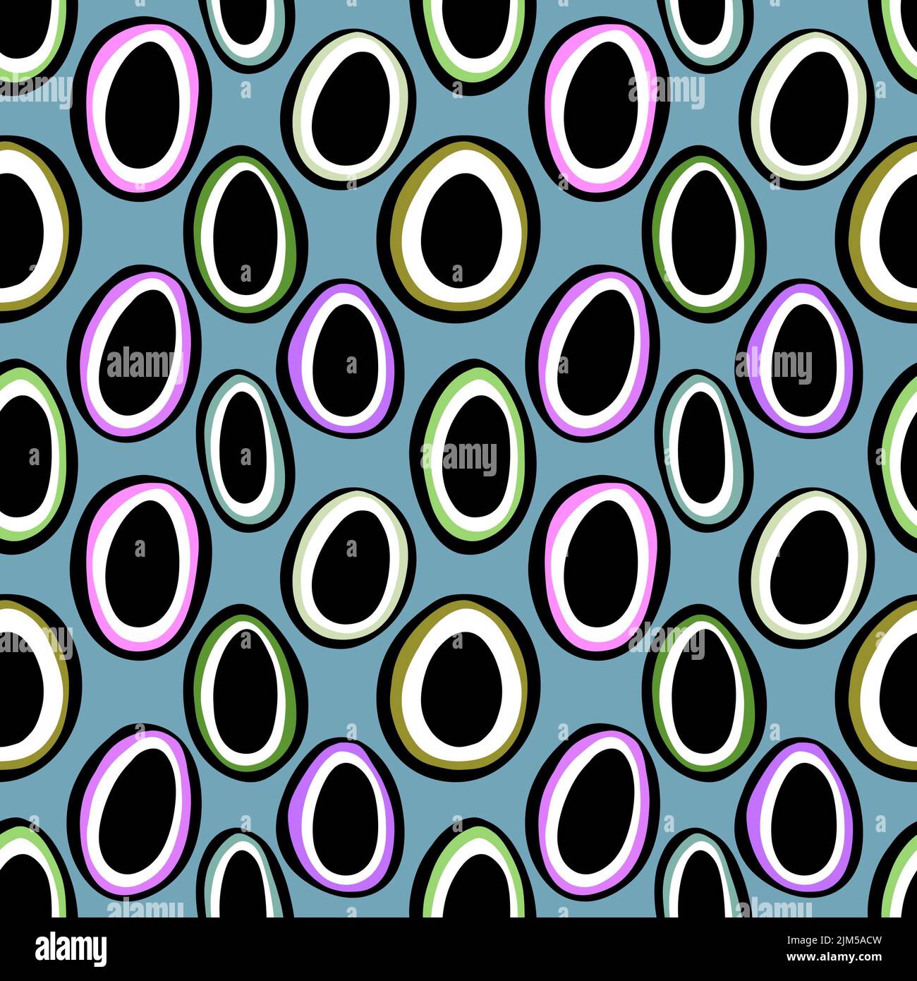 Summer seamless magic evil eye pattern for fabrics and textiles and ...