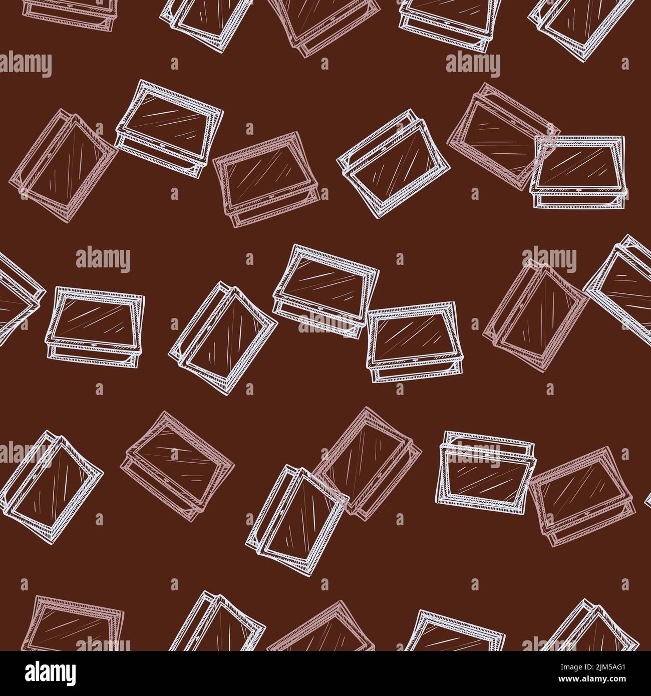 Opened window lean forward seamless pattern. Retro element inside wall ...