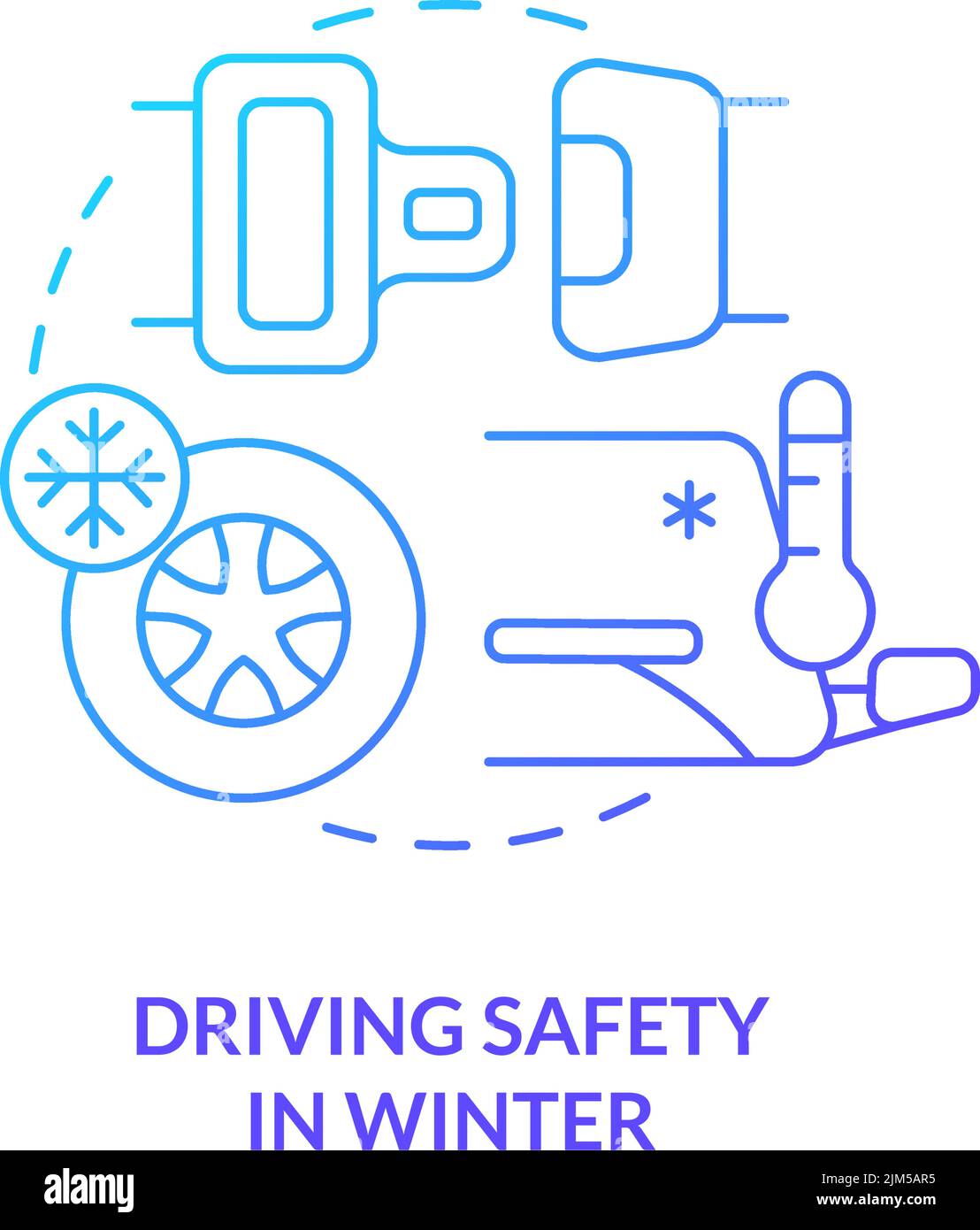 Winter snow motorway Stock Vector Images - Alamy