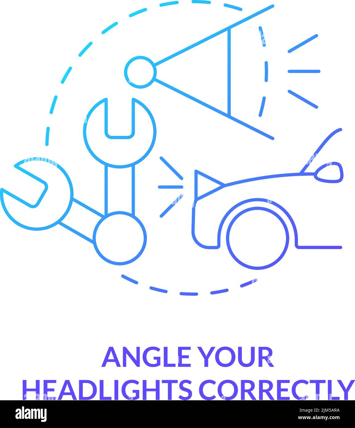 Car headlight motorway Stock Vector Images - Alamy