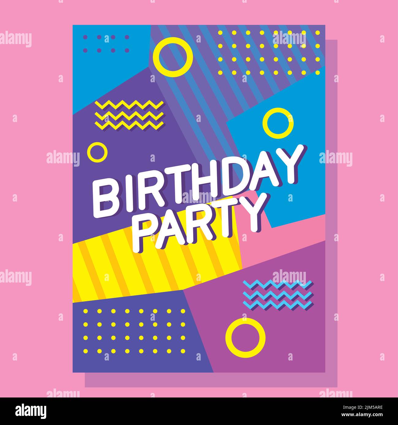 birthday party poster Stock Vector Image & Art - Alamy