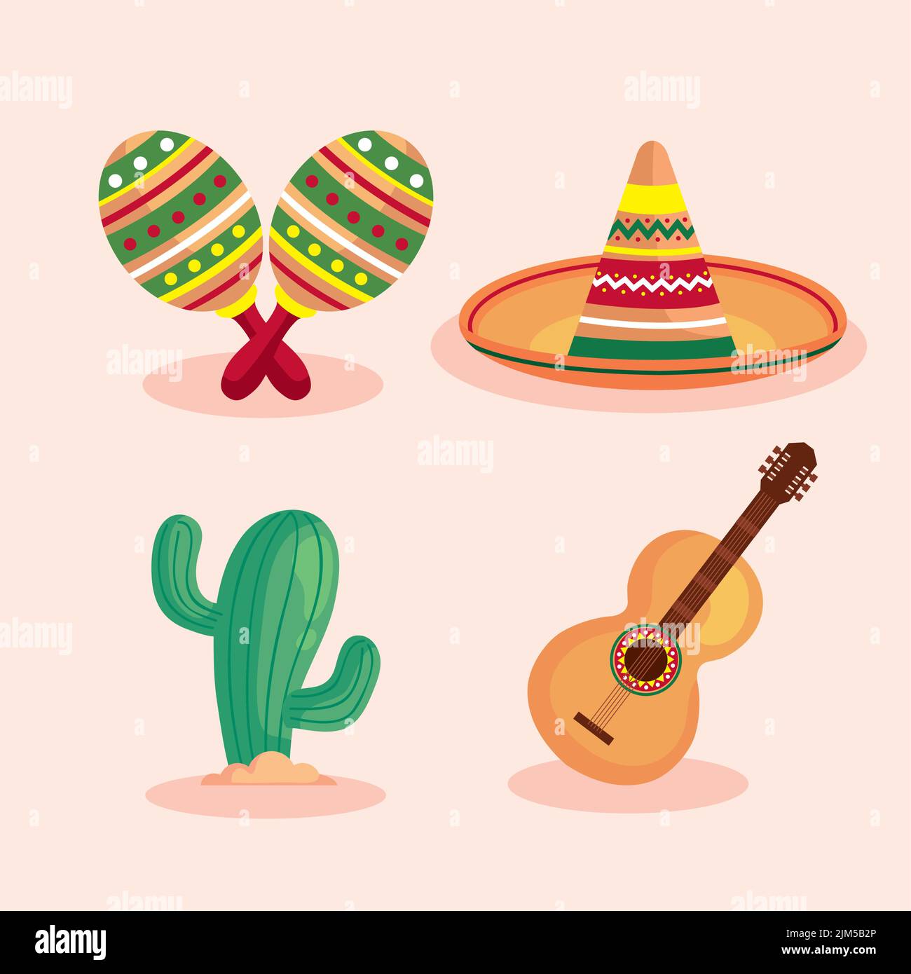 four mexican culture icons Stock Vector Image & Art - Alamy
