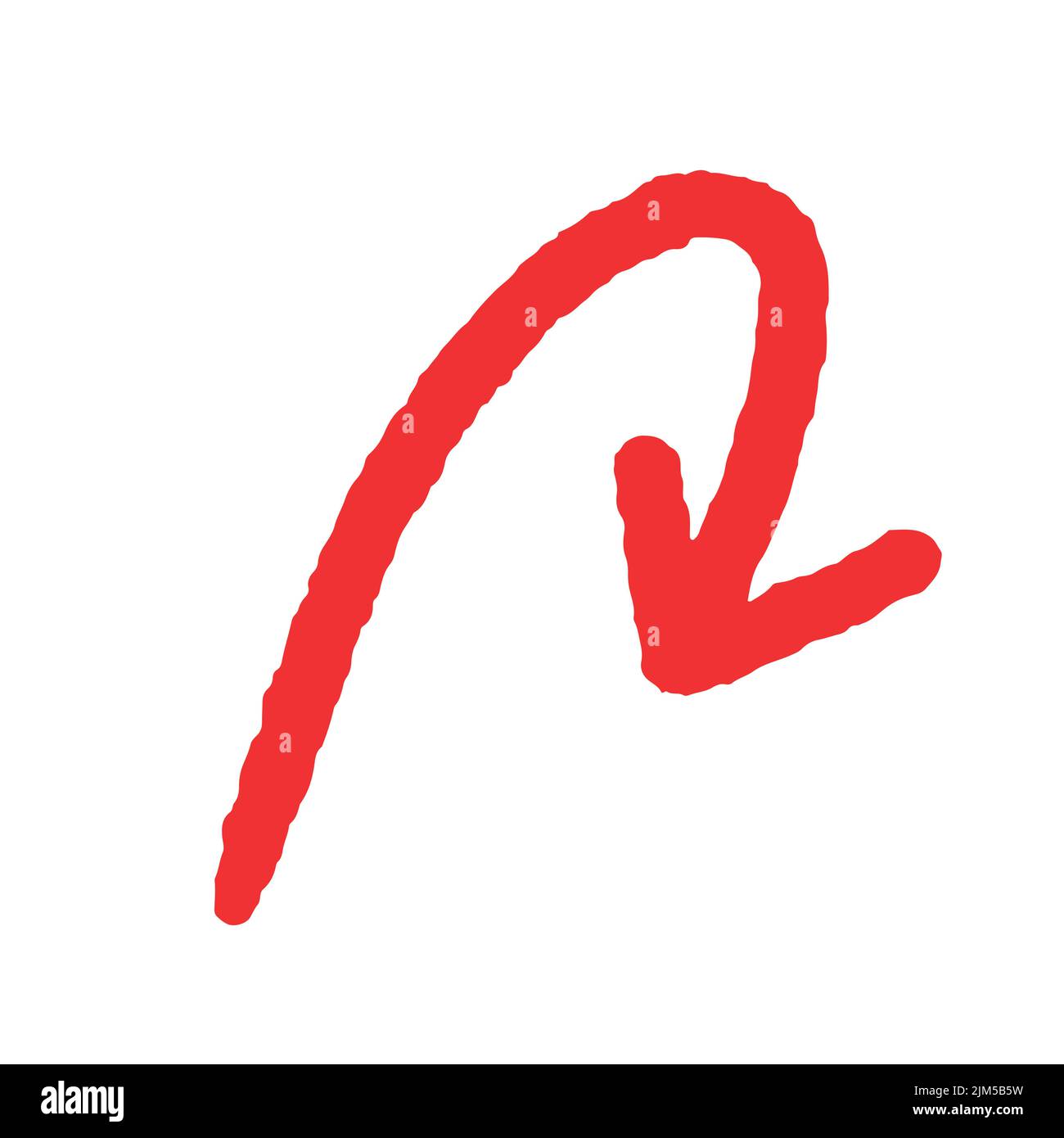 Hand draw marker highlight and arrow sign icon. Pen sketch scribble ...
