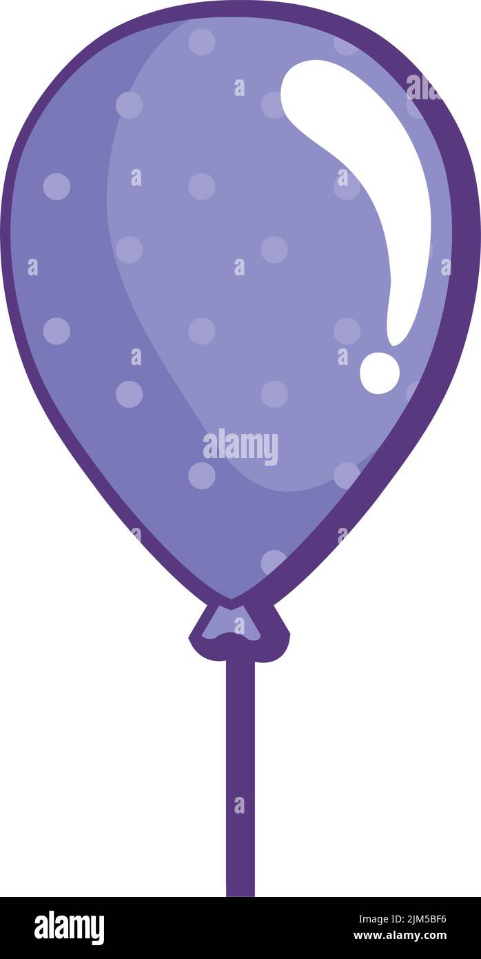 purple balloon helium floating Stock Vector Image & Art - Alamy