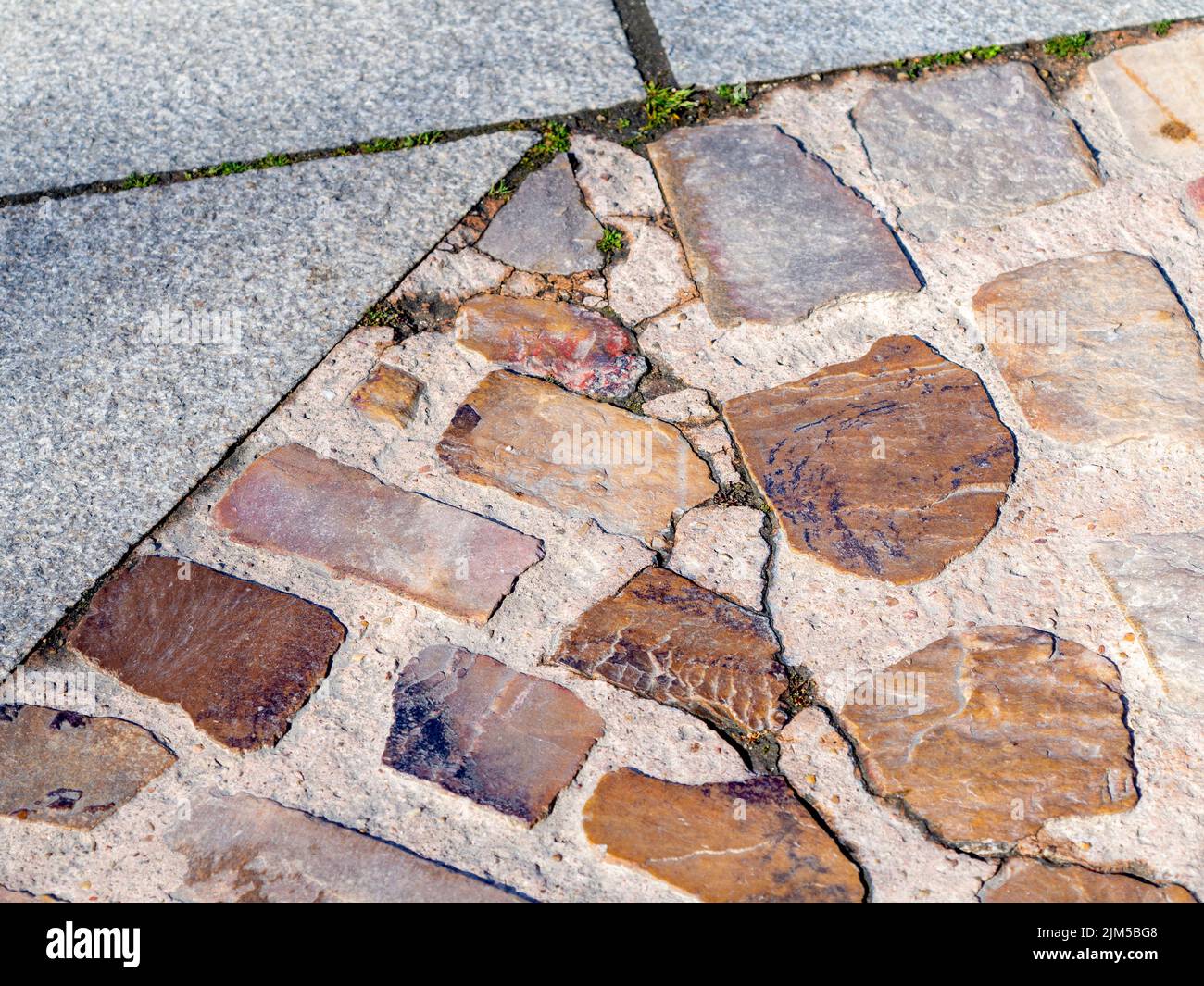 A closeup of stone half brick texture Stock Photo - Alamy