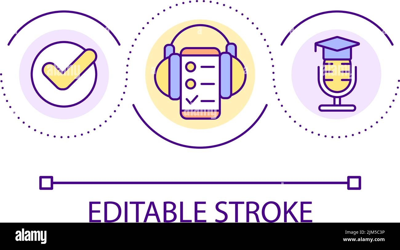 Audio lessons loop concept icon Stock Vector Image & Art - Alamy Audio lessons loop concept icon Stock Vector Image & Art - Alamy