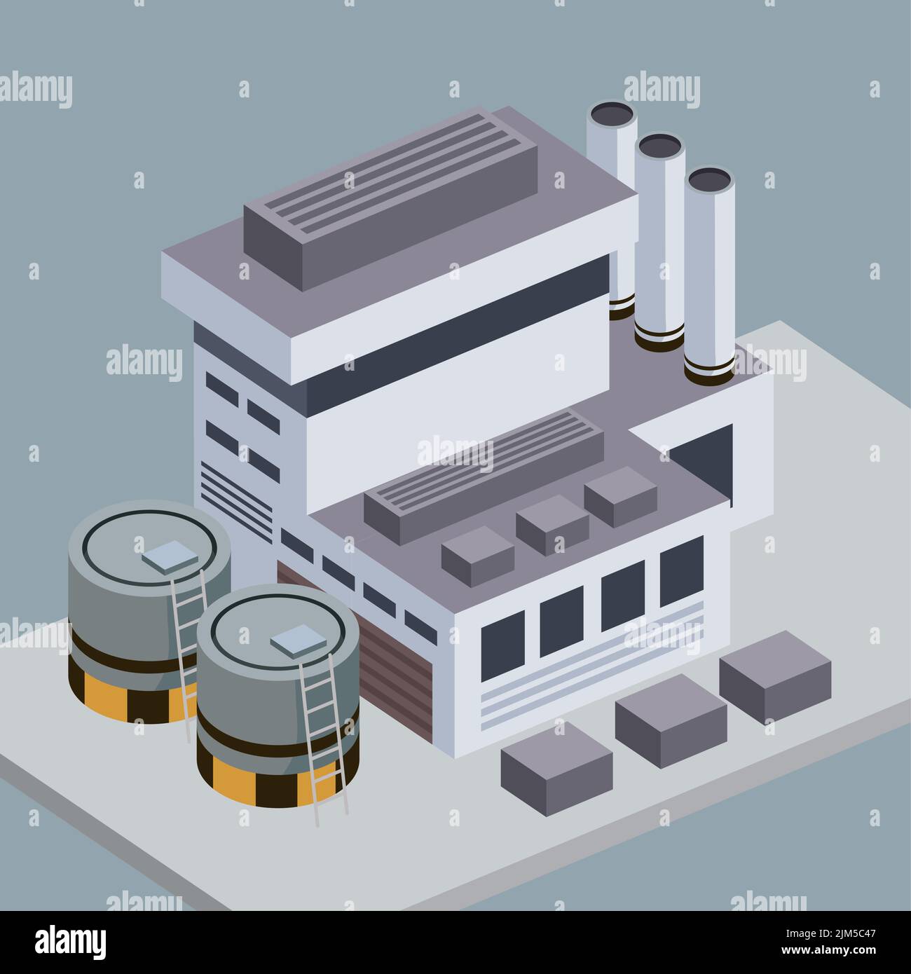 industrial plant isometric Stock Vector Image & Art - Alamy