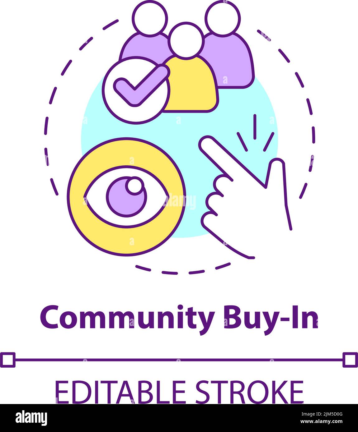 Community involvement symbol Stock Vector Images - Alamy