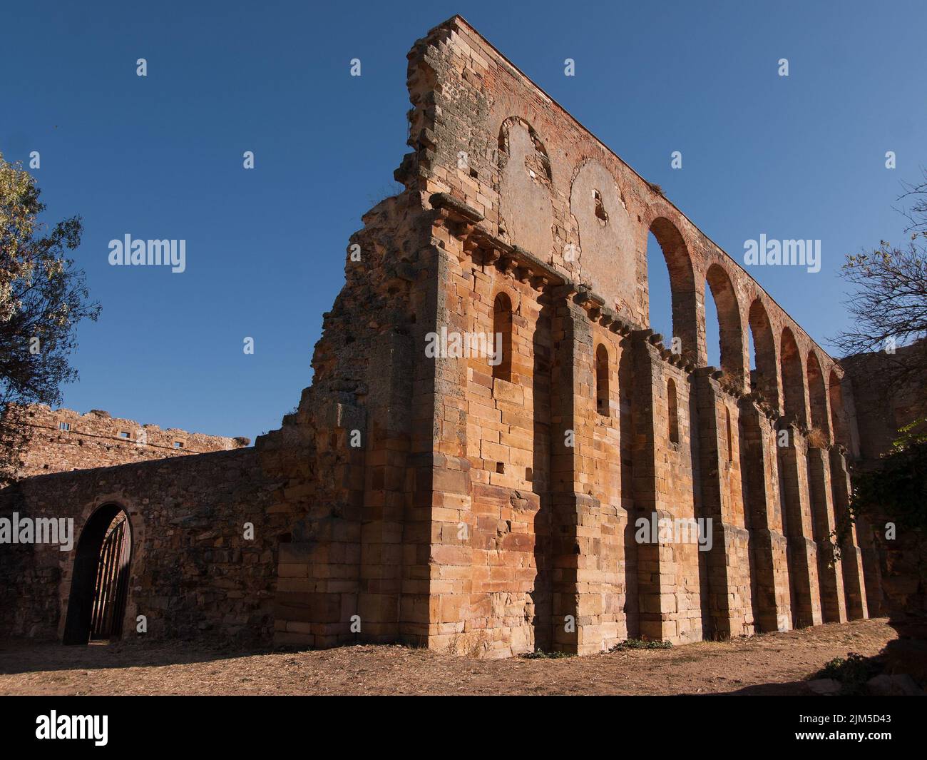 The ruins of an ancient Moreruela Abbey in Zamora, Castile and Leon ...