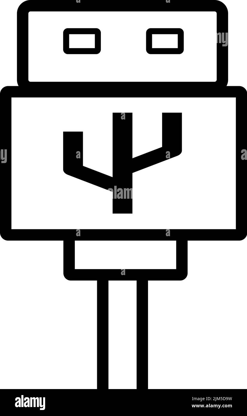 A vector of a usb plug Stock Vector Image & Art - Alamy