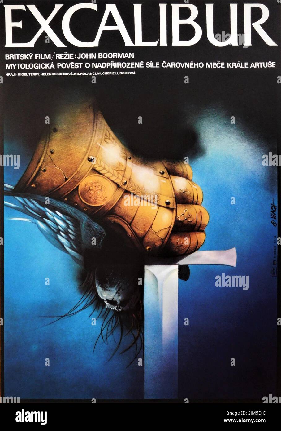 Czech Poster for EXCALIBUR 1981 director JOHN BOORMAN book Thomas ...