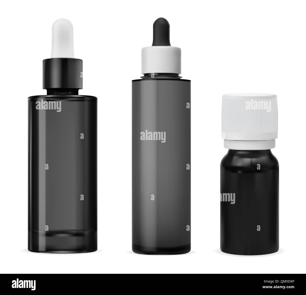 Essential oil dropper bottle vector mockup. Aromatherapy essence ...