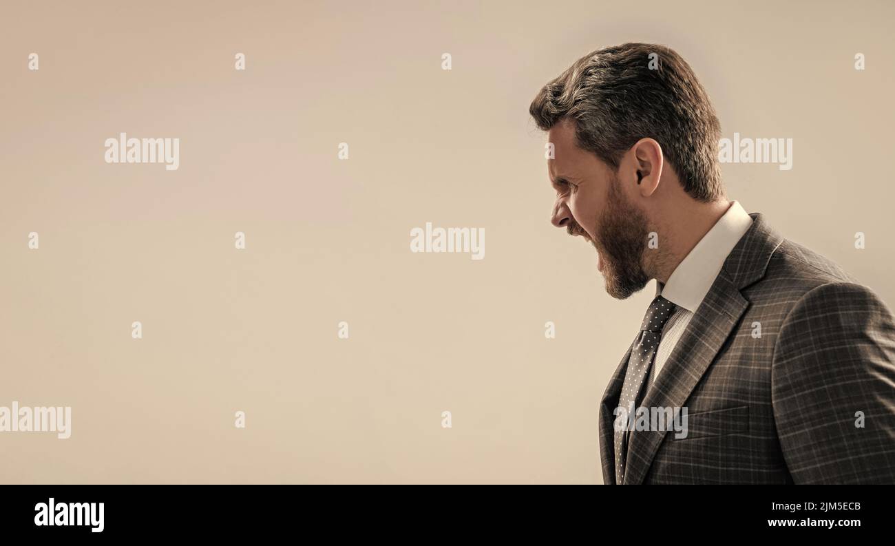 Businessman scream hi-res stock photography and images - Alamy