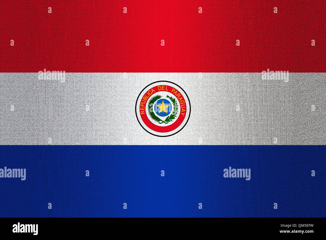 An abstract background of the Paraguay flag with the logo and colors ...