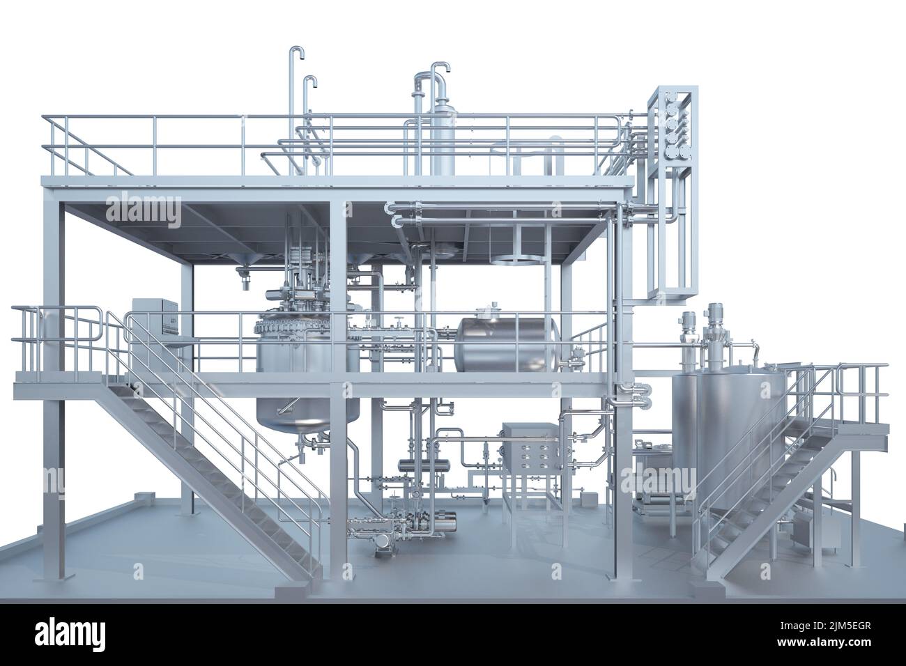 close up industrial metal construction industry. 3d rendering Stock ...