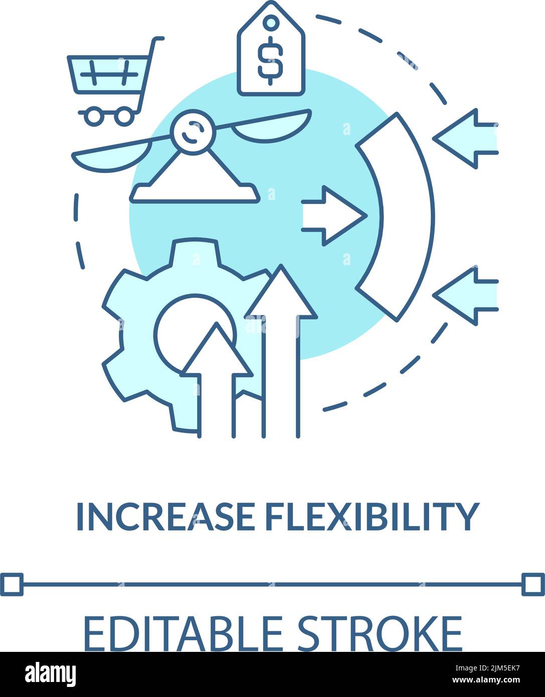 Increase flexibility turquoise concept icon Stock Vector Image & Art ... Increase flexibility turquoise concept icon Stock Vector Image & Art ...