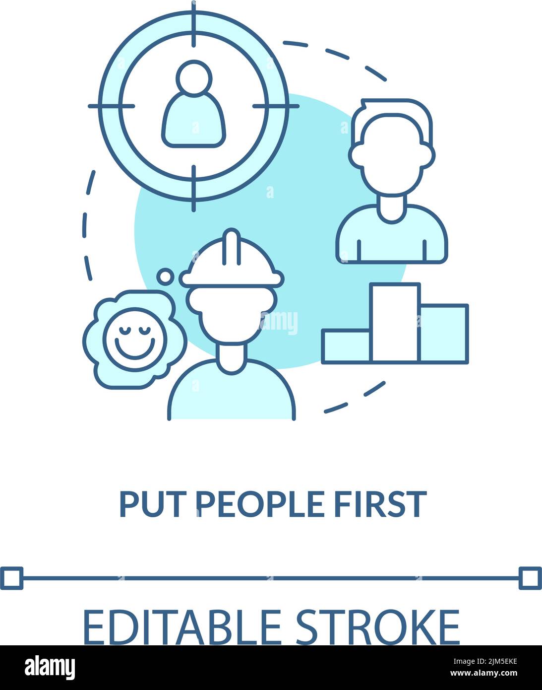 Put people first turquoise concept icon Stock Vector Image & Art - Alamy Put people first turquoise concept icon Stock Vector Image & Art - Alamy
