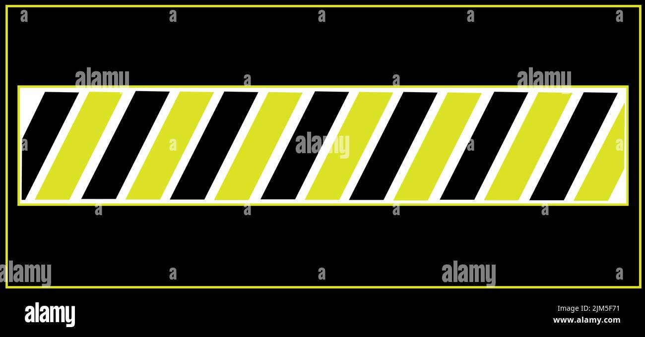 A vector illustration of warning tape in yellow and black colors Stock ...