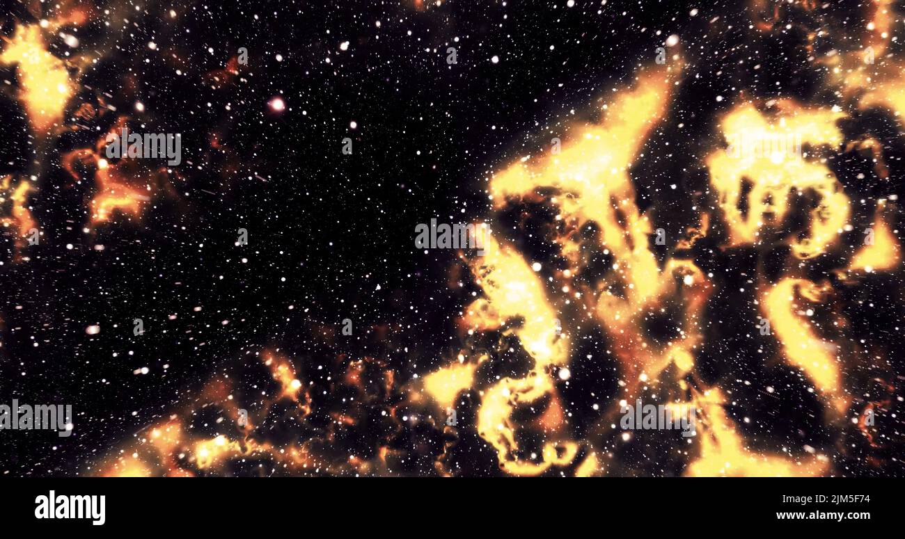 Bright yellow starfield space background hi-res stock photography and ...
