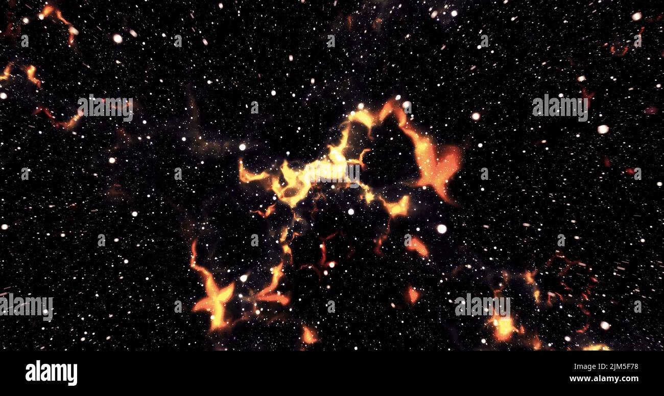 Bright yellow starfield space background hi-res stock photography and ...