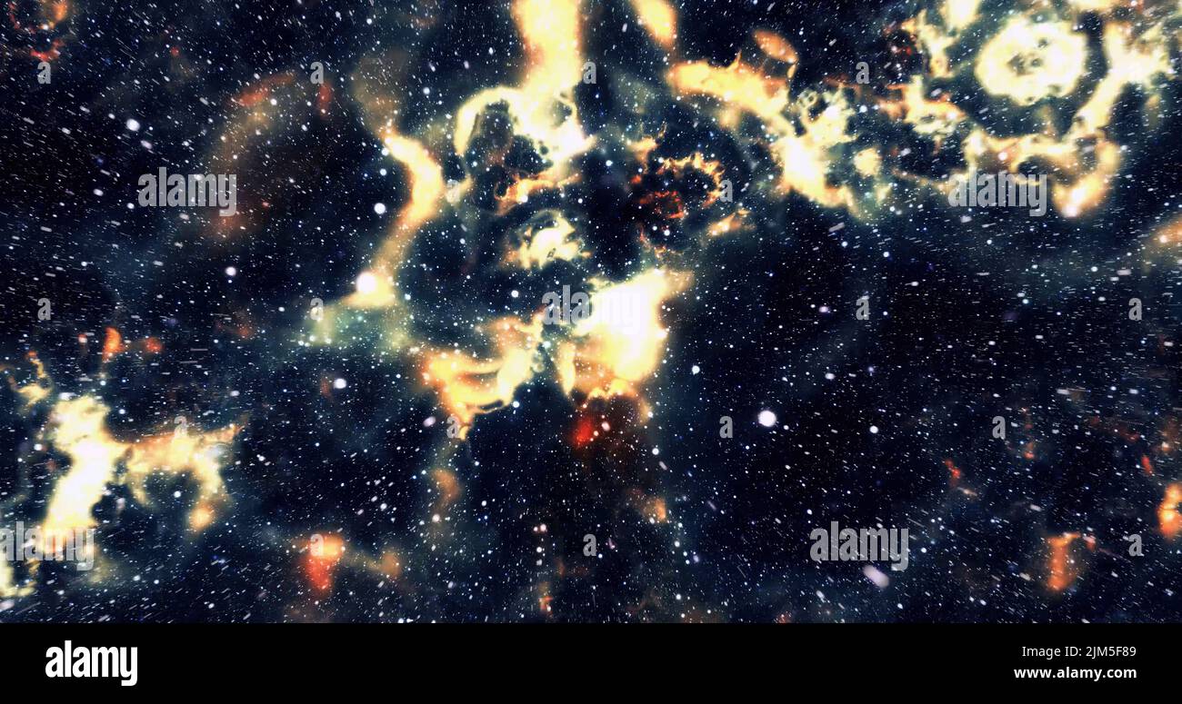 An illustration of a beautiful dark starry galaxy space sky ...