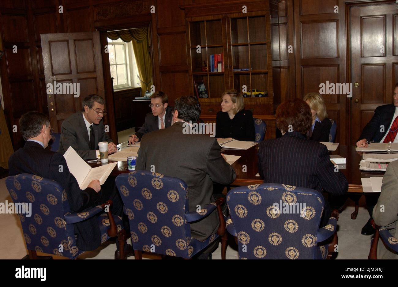 Office of the Secretary - Economy Meeting Stock Photo - Alamy