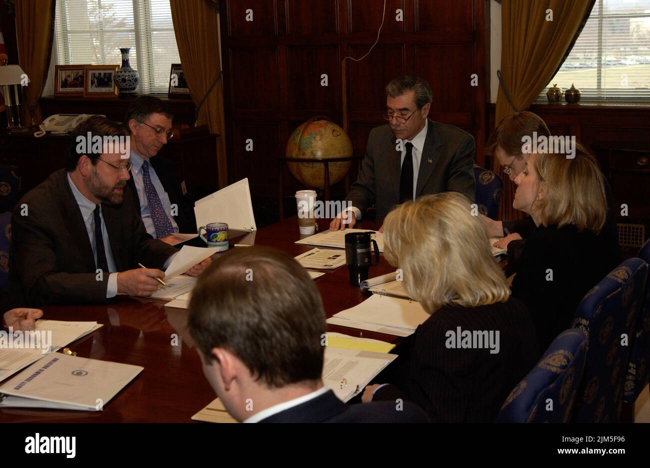 Office of the Secretary - Economy Meeting Stock Photo - Alamy
