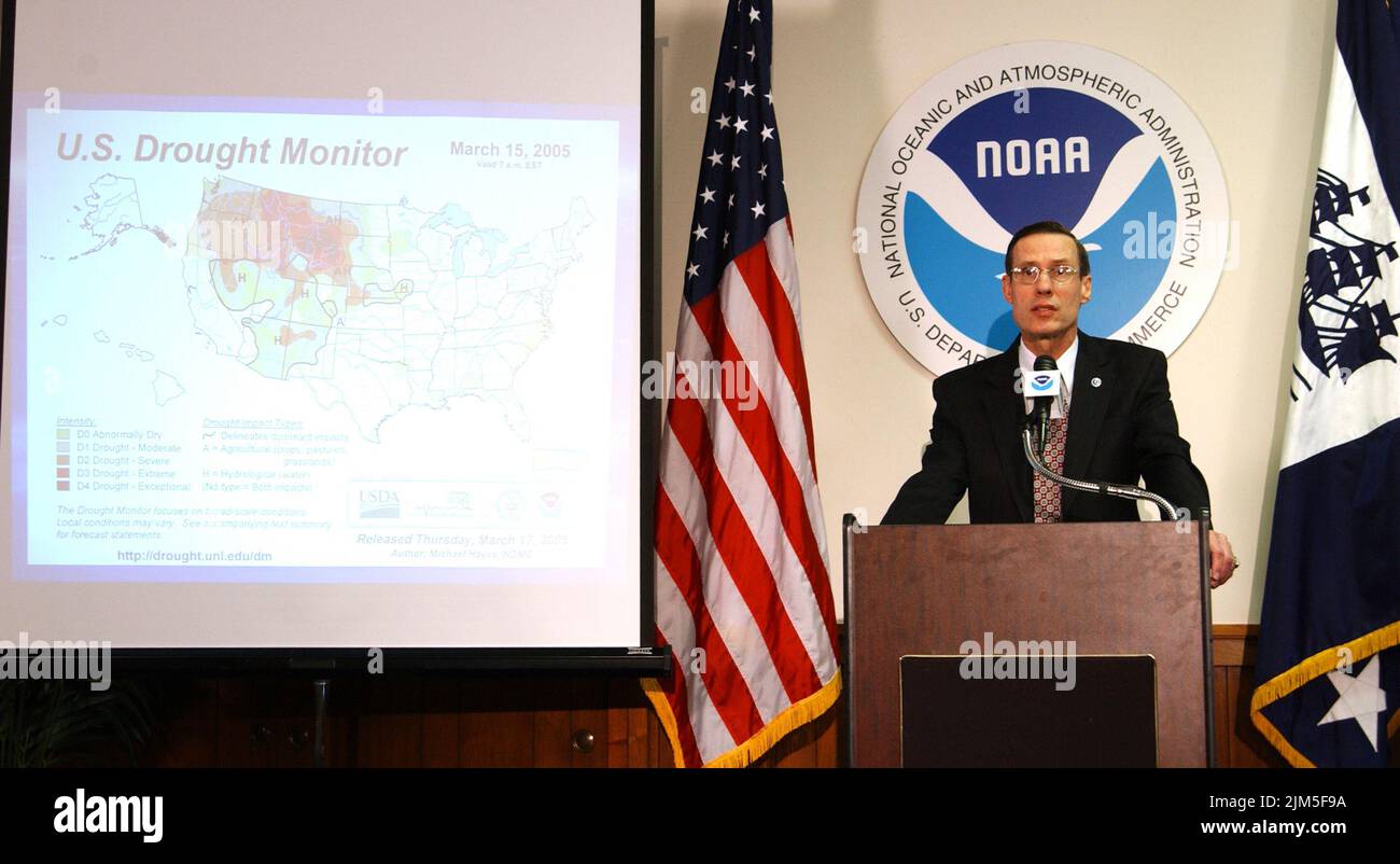 Office of the Secretary - Spring Weather Outlook Press Conference Stock ...