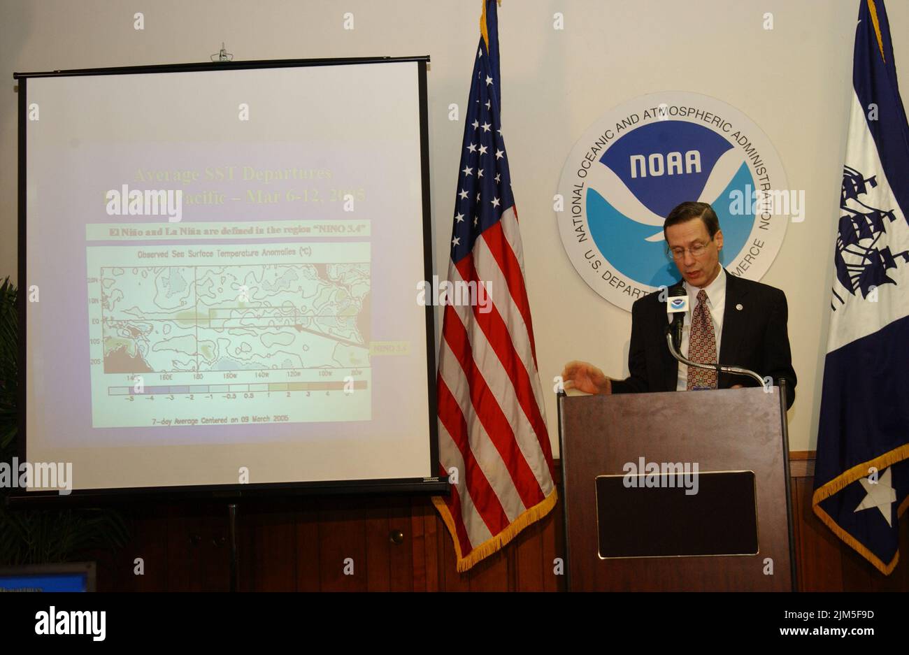 Office of the Secretary - Spring Weather Outlook Press Conference Stock ...