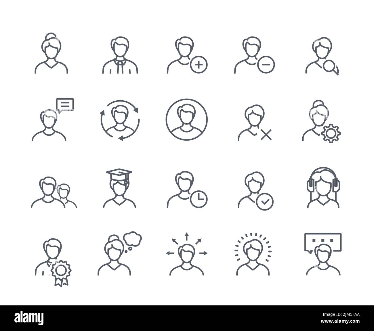 Person icons set Stock Vector Image & Art - Alamy