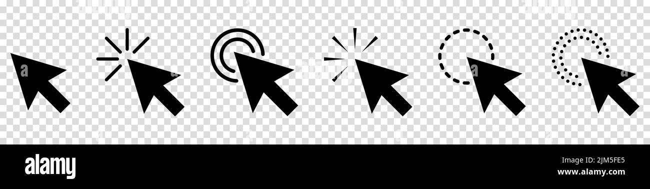 Collection of cursor icons. Design for web and mobile app. Vector ...