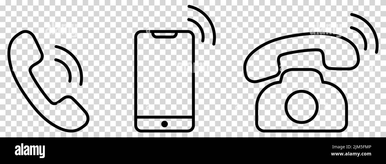 Phone ringing illustration Stock Vector Images - Alamy