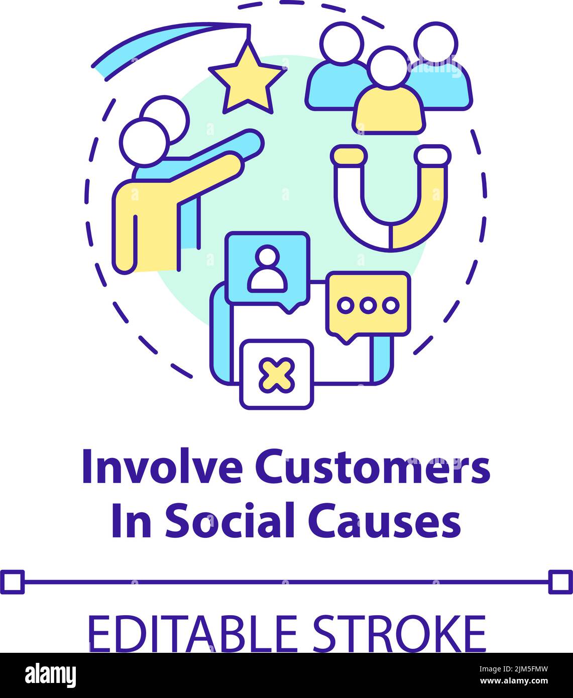 Encourage customers Stock Vector Images - Alamy