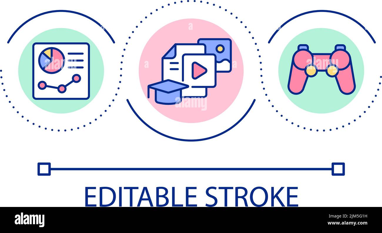 Gamification in education loop concept icon Stock Vector Image & Art ...