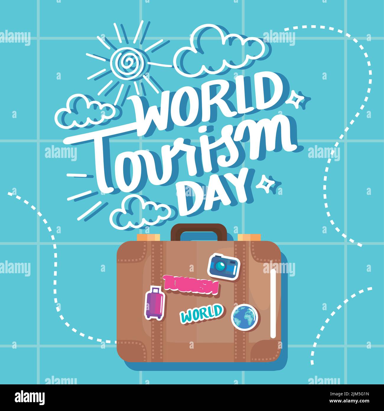 world tourism day lettering card Stock Vector Image & Art - Alamy