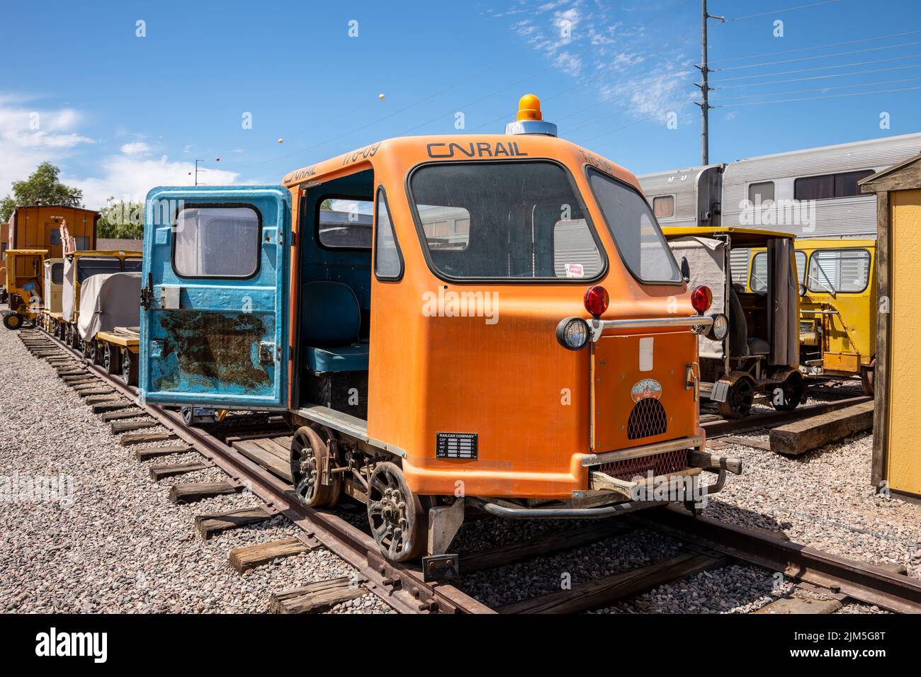 Arizona Railway Museum - Utility Engine Stock Photo - Alamy