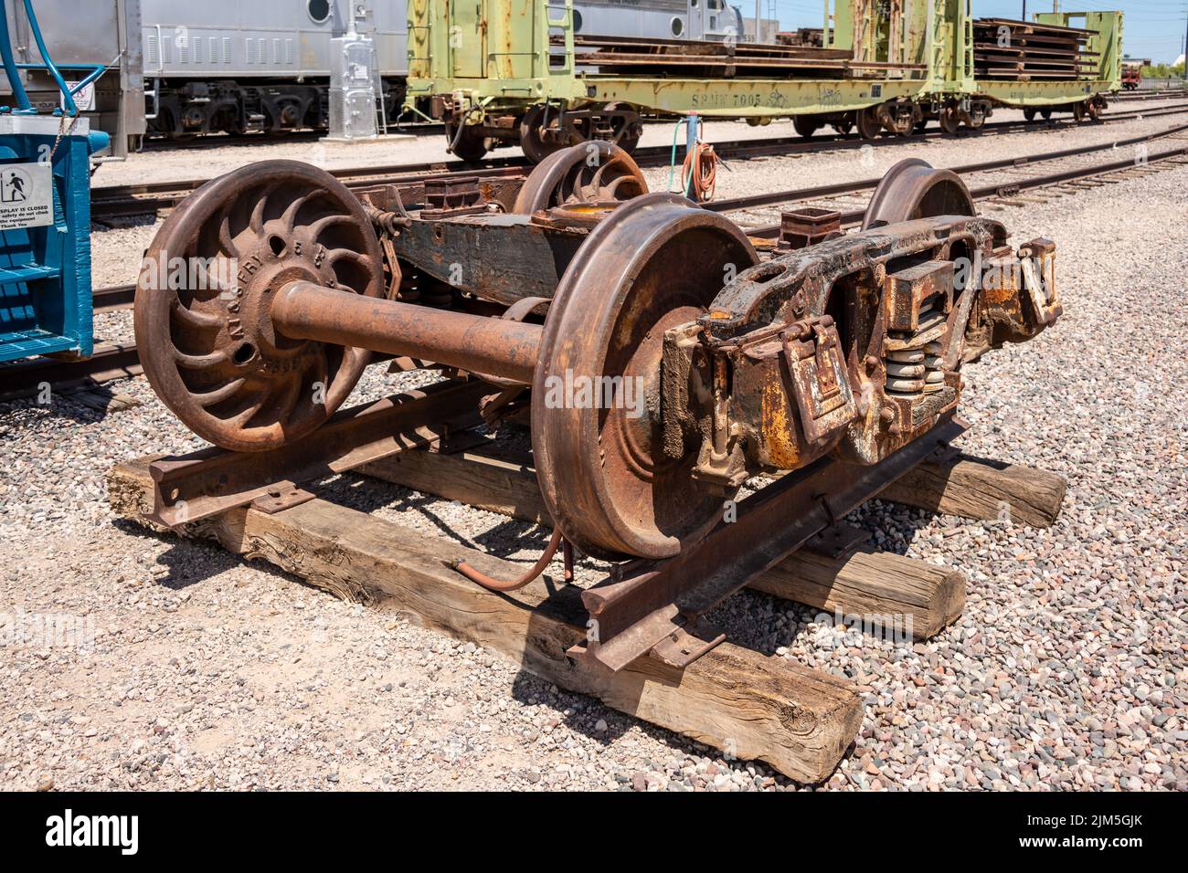 Arizona Railway Museum - Bogie Stock Photo - Alamy