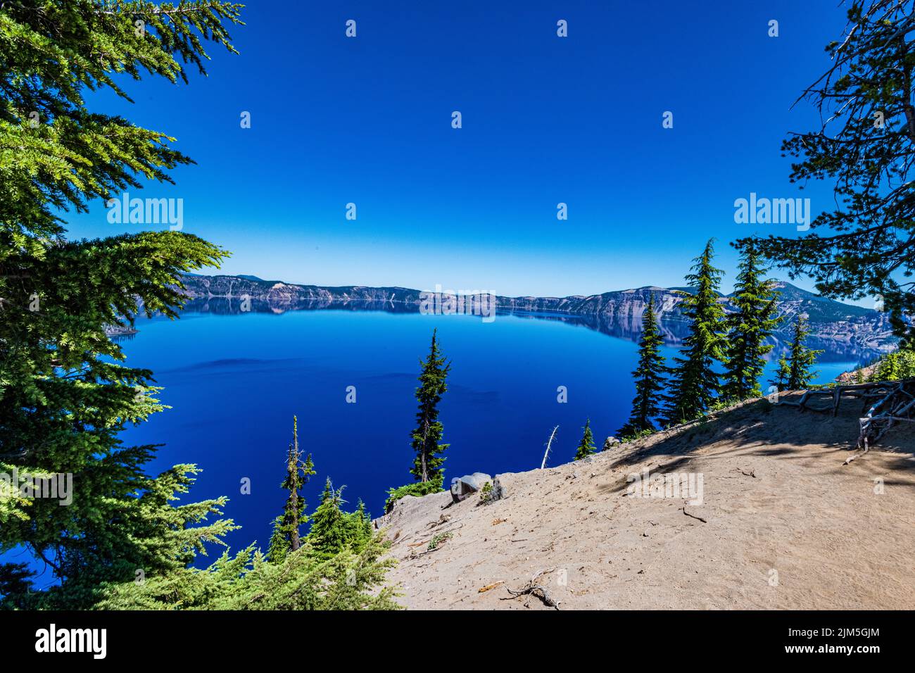 View of Wizard island from Discovery Point Stock Photo - Alamy